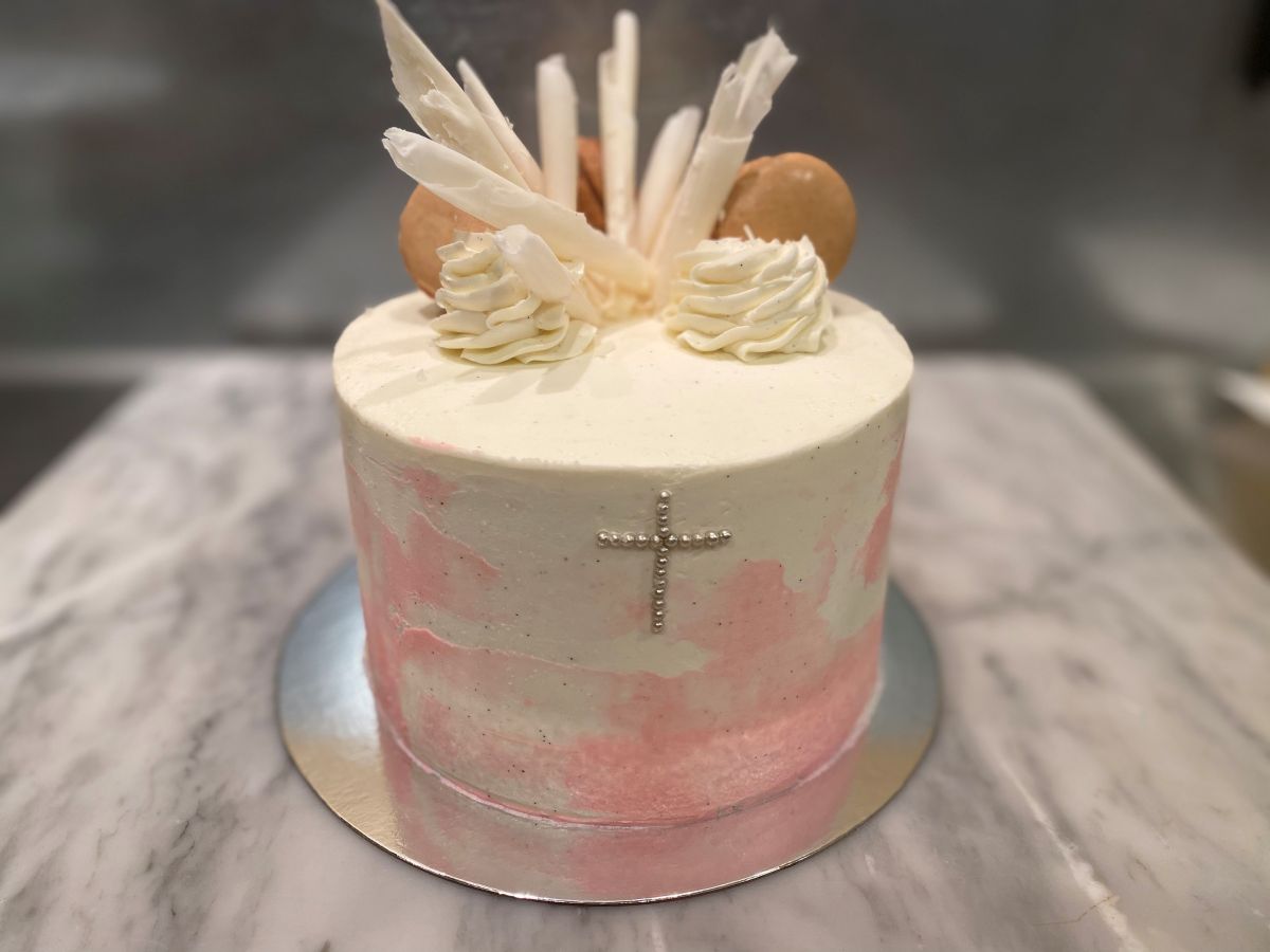 Baptism cake for girl - Nichole's Fine Pastry Baptism cake for girl - Nichole's Fine Pastry
